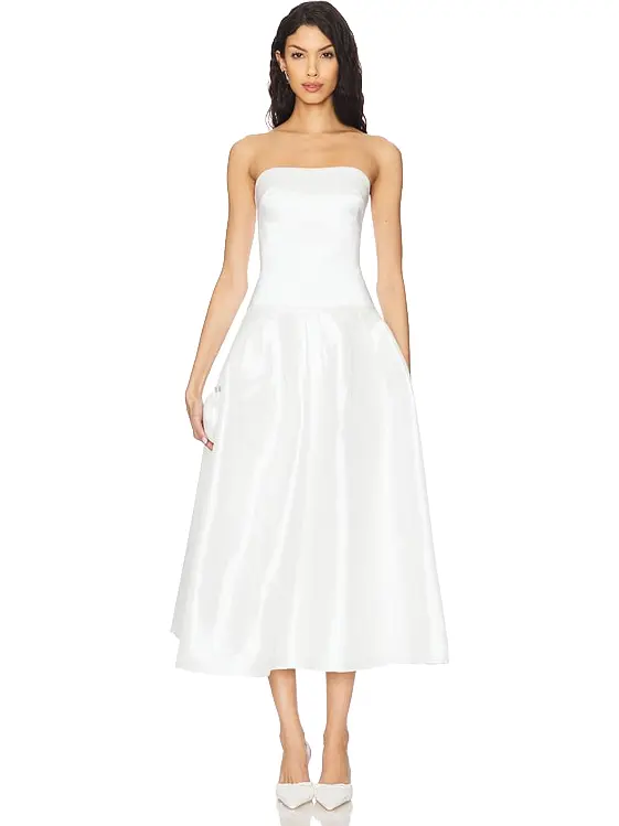 MORE TO COME Cambria Strapless Dress - White