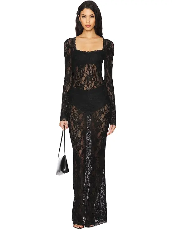 Superdown Blanche Maxi Dress - Black