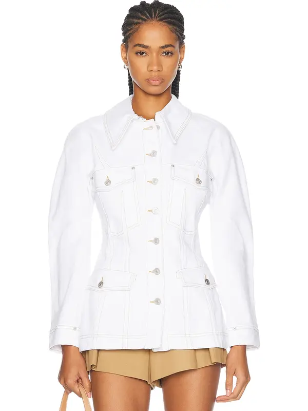 Givenchy Tailored Denim Jacket - Optic White