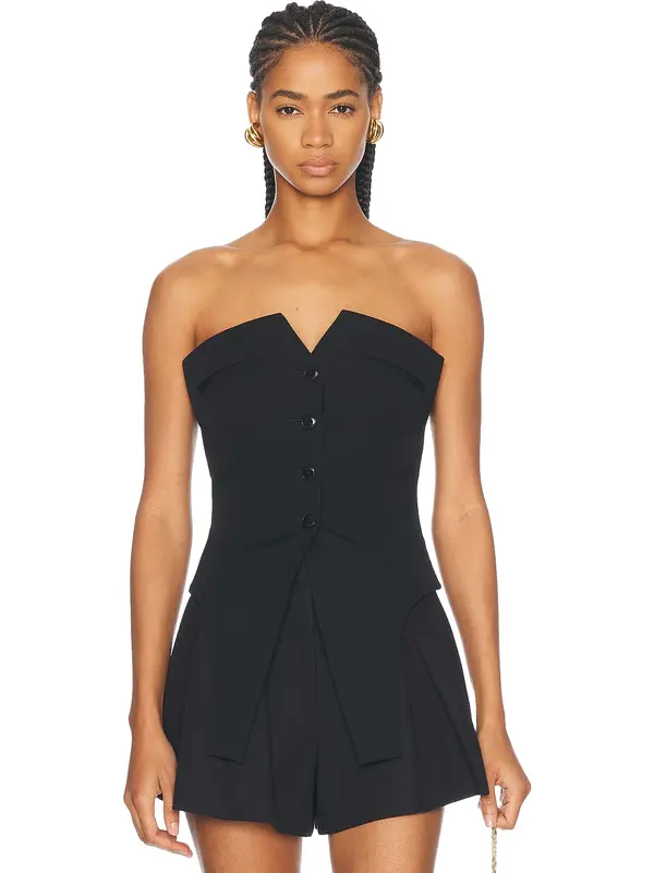 Alexander Wang Strapless Vest - Black