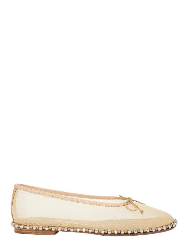 Alexander Wang Lina Ballchain Flat - Nude