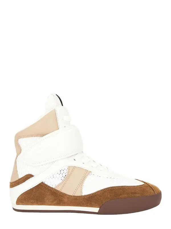 Chloé Kick High-top Sneakers - Natural Brown