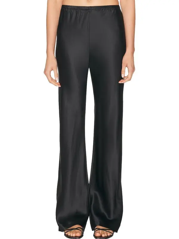 EAVES Loretta Silk Pants - Black