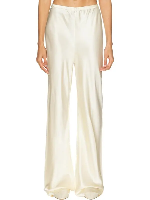 EAVES Loretta Silk Pants - Ivory