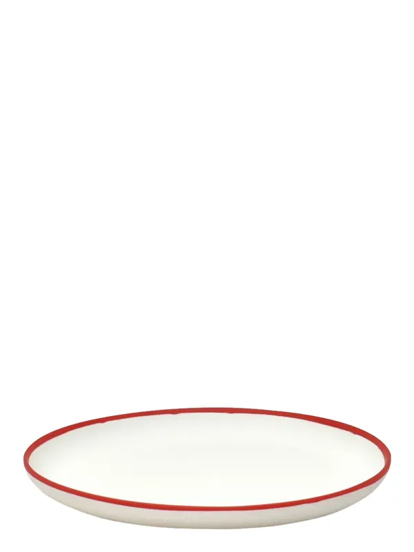TINA FREY DESIGNS Medium Platter - Red Rim