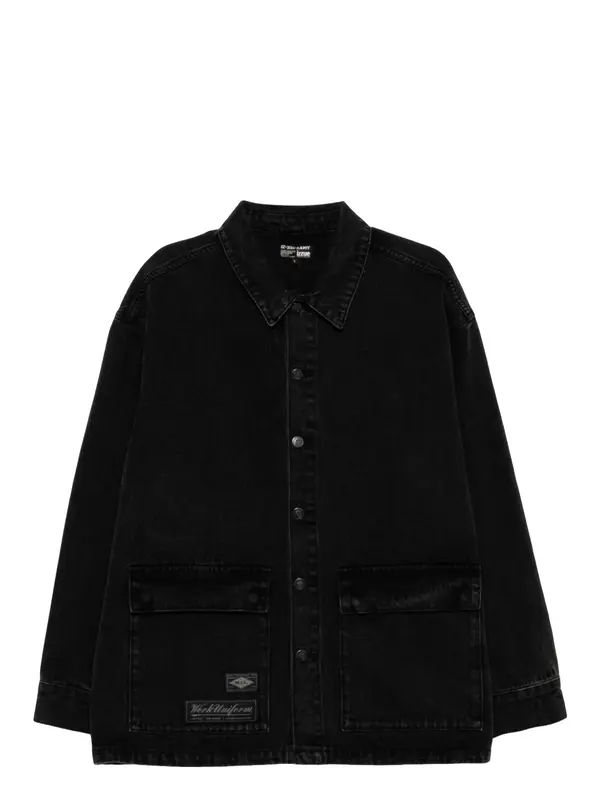 Izzue Denim Shirt Jacket - Black