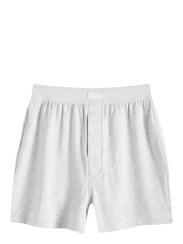 SKIMS Boyfriend Loose Boxer - Light Heather Grey