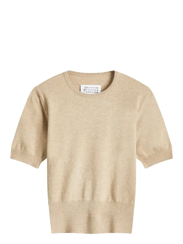 MAISON MARGIELA Shrunken Knit Top - Walnut