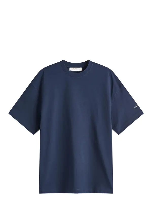 ABOUT:BLANK Chain Stitch T-shirt - Navy