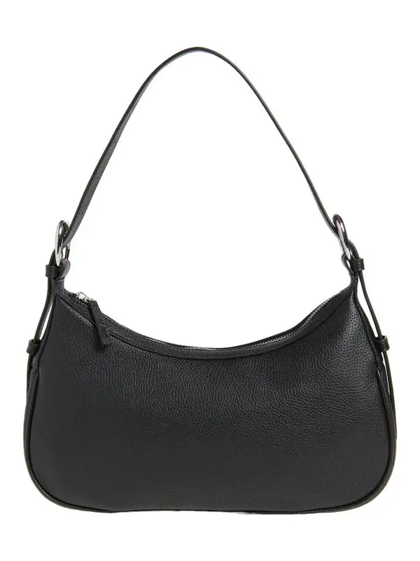 Staud Pine Leather Shoulder Bag - Black