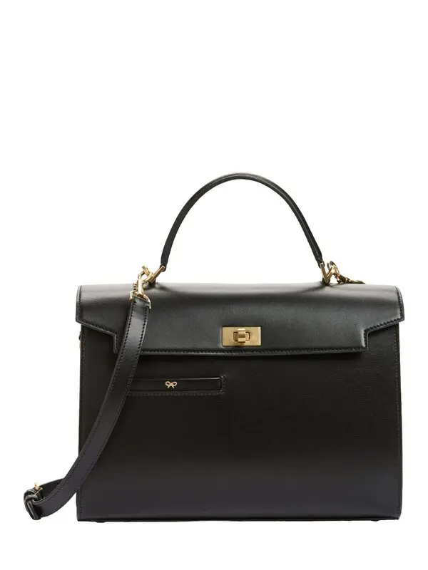 ANYA HINDMARCH Mortimer Leather Tote - Black