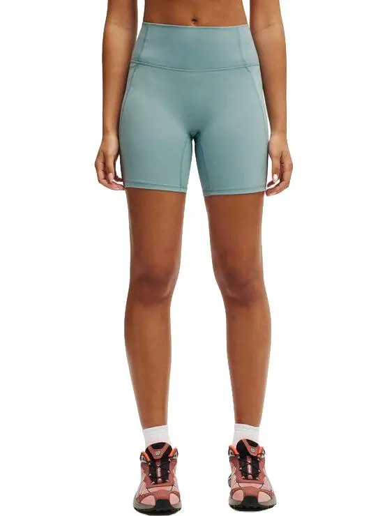 Cotton:on Active Ultra Soft Side Pocket Bike Short - Teal Mist