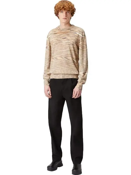 Missoni Slub Crew-neck Pullover - Beige
