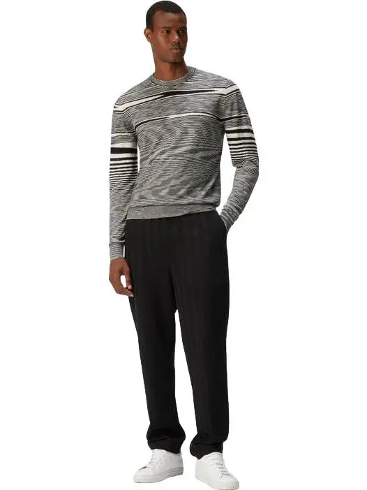 Missoni Slub Crew-neck Pullover - Black & White