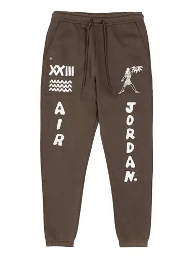 JORDAN Artist Series Umar Rashid Flight Fleece Sweatpants - Brown