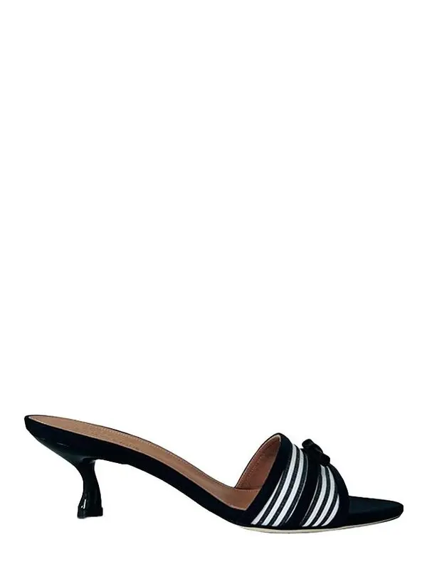 MALONE SOULIERS Eloise 45 Slide Sandals - Black/black