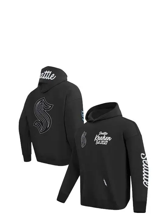 PRO STANDARD Seattle Kraken Paint The City Pullover Hoodie - Black