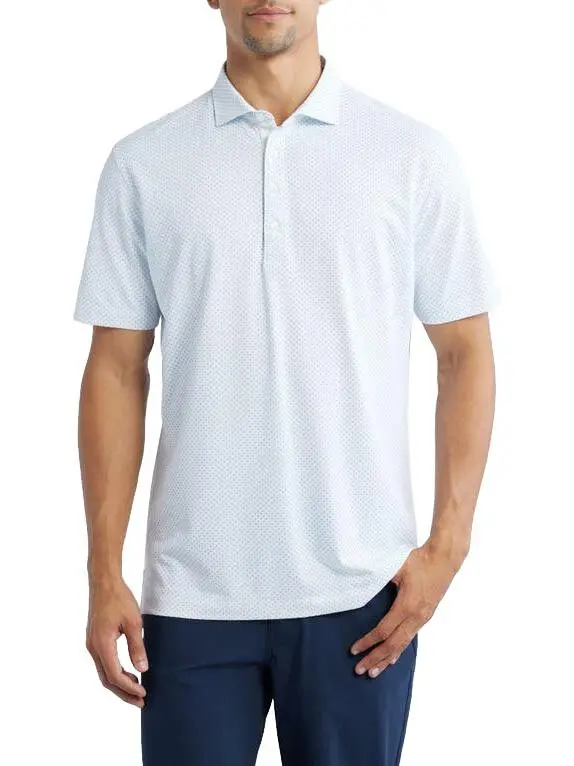 Johnnie-o Cason Dot Print Prep-formance Golf Polo - Majorca