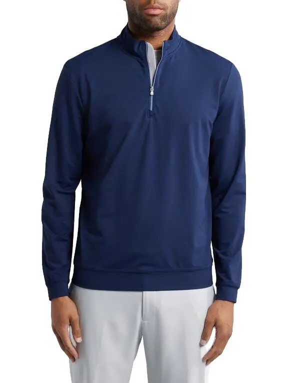 Johnnie-o Motion Performance Quarter Zip Pullover - Navy