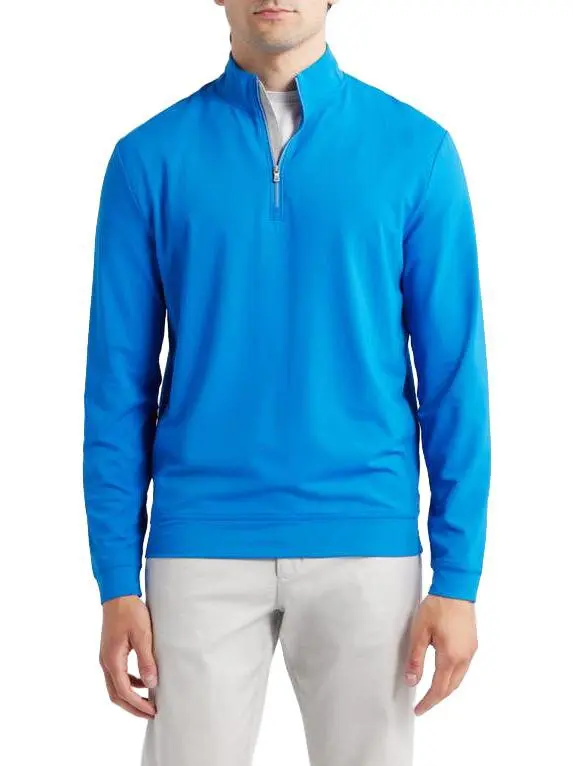 Johnnie-o Motion Performance Quarter Zip Pullover - Palisades Blue