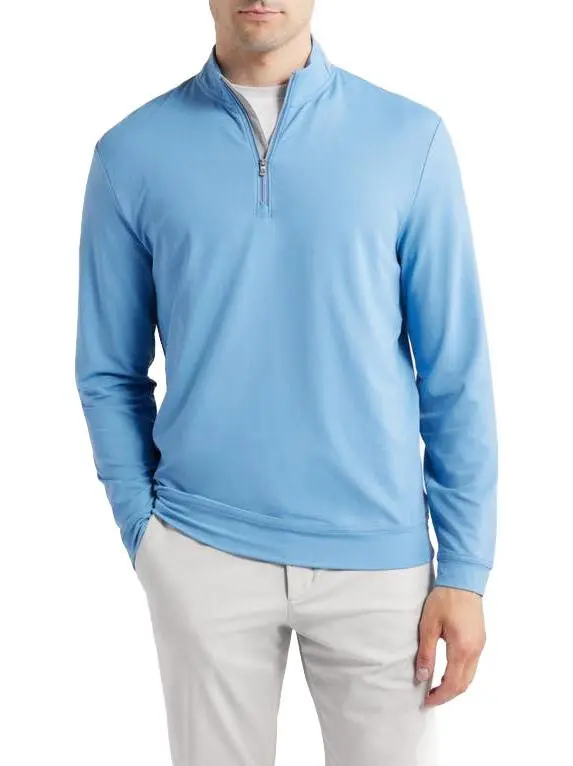 Johnnie-o Motion Performance Quarter Zip Pullover - Tide