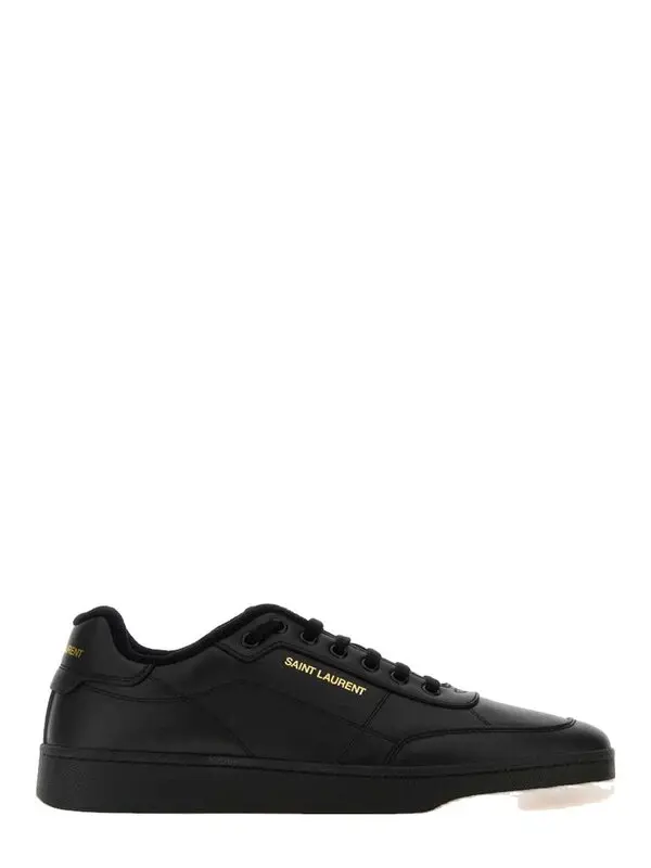Saint Laurent Sl/61 Leather Sneakers - Black