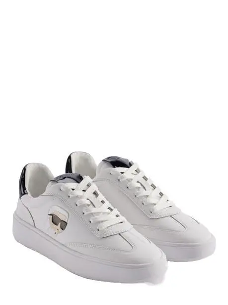 Karl Lagerfeld Paris Karl Lagerfeld Sumava Logo Appliqué Sneakers - Bright White/ Black
