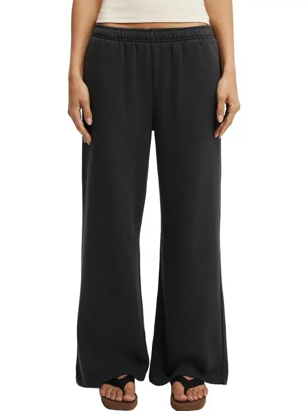 COTTON ON Wide Leg Fleece Track Pants - Shadowstone