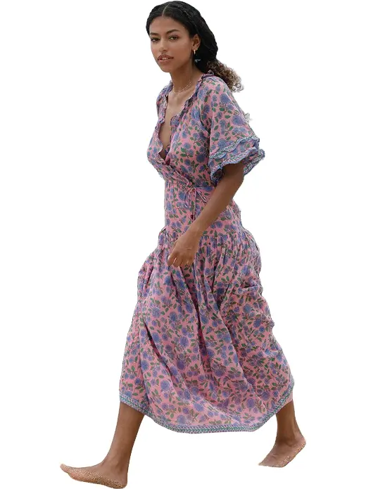 Saylor Alesta Wrap Dress - Floral