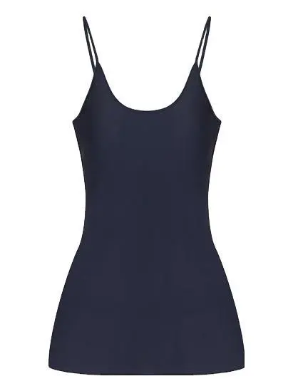 Giorgio Armani Silk Charmeuse Top - Blue / Navy