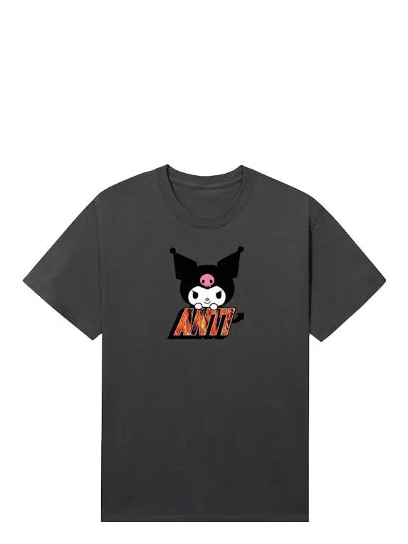 ANTI SOCIAL SOCIAL CLUB X Hello Kitty Kuromi Tee Shirt - Charcoal