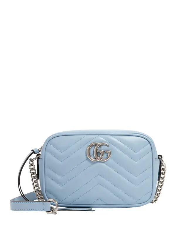 Gucci Gg Marmont Matelassé Mini Bag - Blue