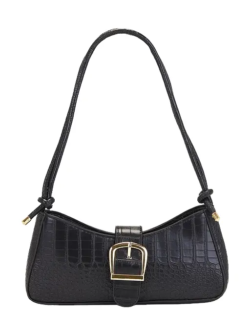 8 Other Reasons Baguette Shoulder Bag - Black