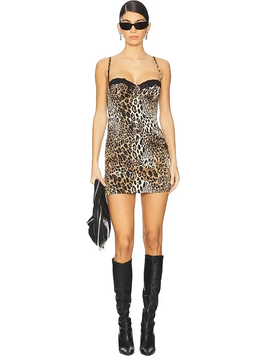 Superdown Blaine Mini Dress - Leopard