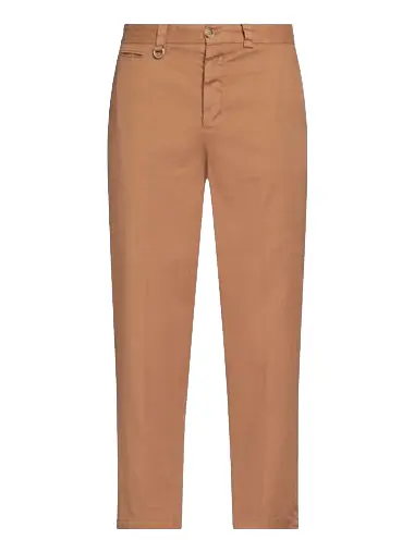 PAOLO PECORA Pants Size Linen, Cotton, Elastane - Brown