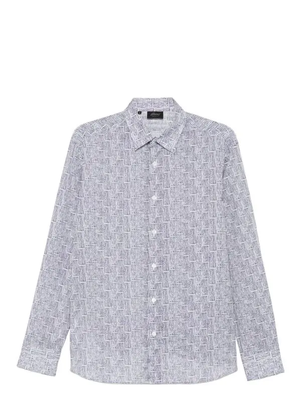 Brioni Printed Shirt - Blue
