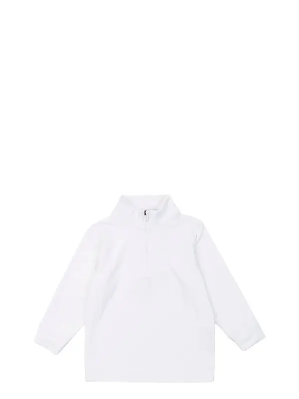 LILA AND HAYES Quarter Zip Pullover - White