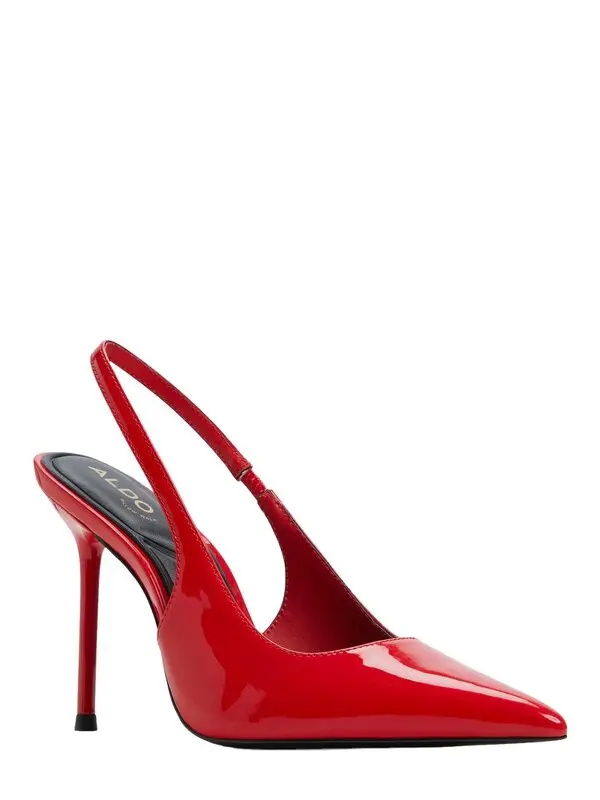 Aldo Puckerup Slingback Pointed Toe Pump - Red