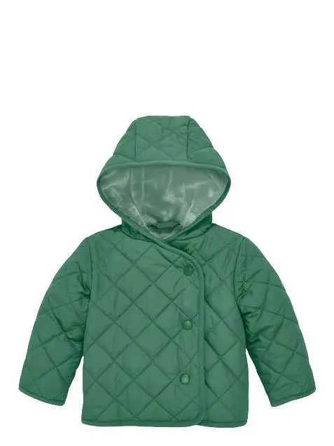 PRIMARY Quilted Fleece-lined Puffer Jacket - Chive