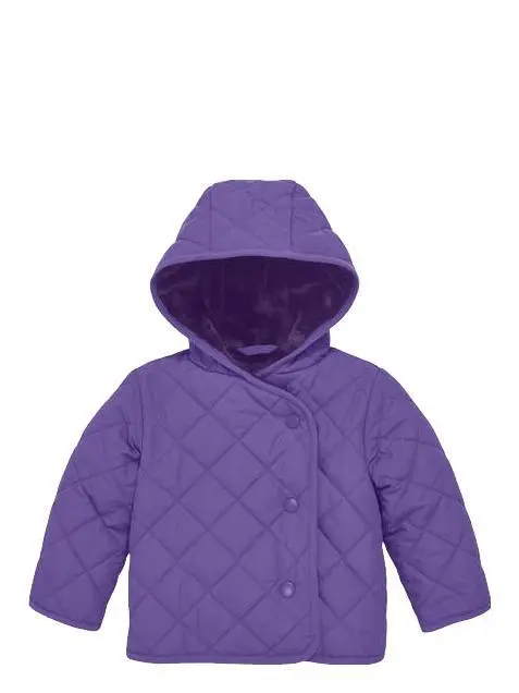 PRIMARY Quilted Fleece-lined Puffer Jacket - Violet