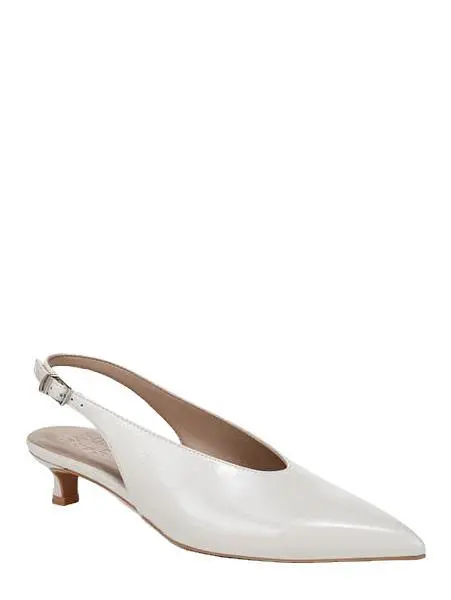 Naturalizer Nicolette Slingback Kitten Heel Pumps - Warm White