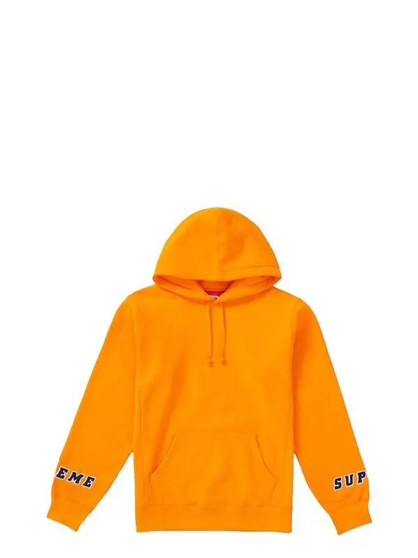 Supreme Logo Hooded Sweatshirt - Orange