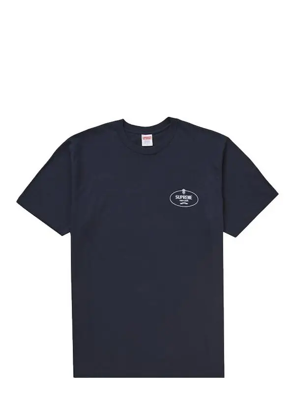 Supreme Crest Tee Shirt - Navy Blue