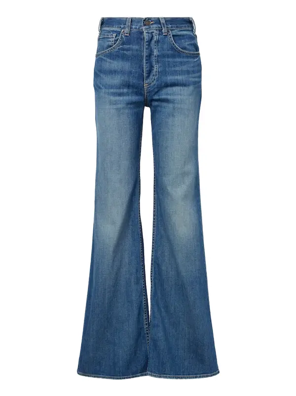 NILI LOTAN Terrell High-rise Bootcut Jeans - Blue