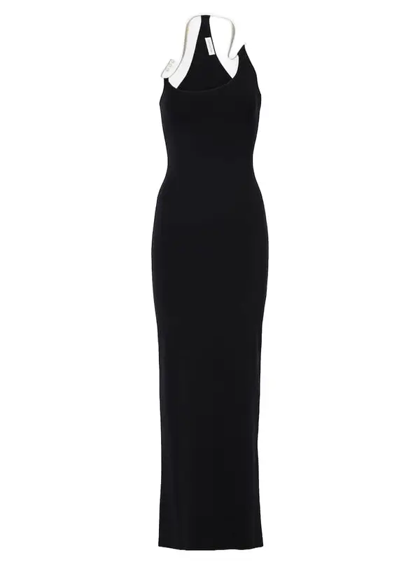 Christopher Esber Levitate Pearl-embellished Maxi Dress - Black