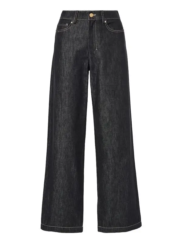 Max Mara Balco High-rise Straight Jeans - Black