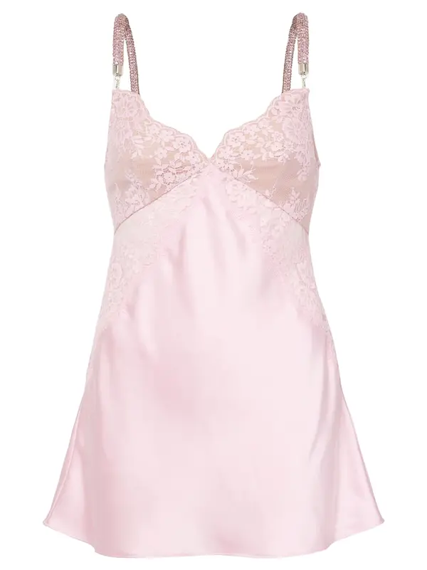 SELF-PORTRAIT X Christopher Kane Satin Slip Dress - Pink