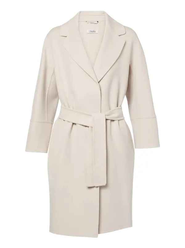Max Mara Arona Wool Wrap Coat - Brown