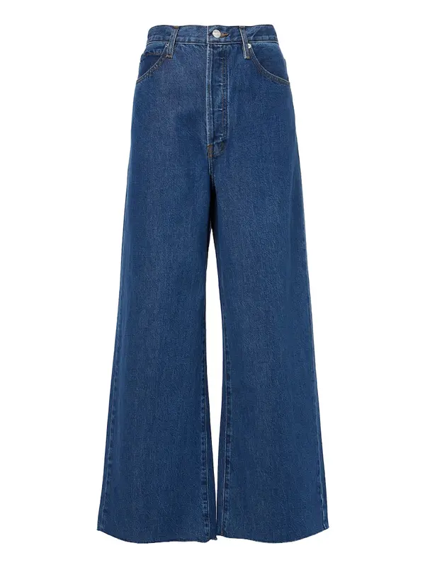 FRAME Le Low Baggy Wide-leg Jeans - Blue