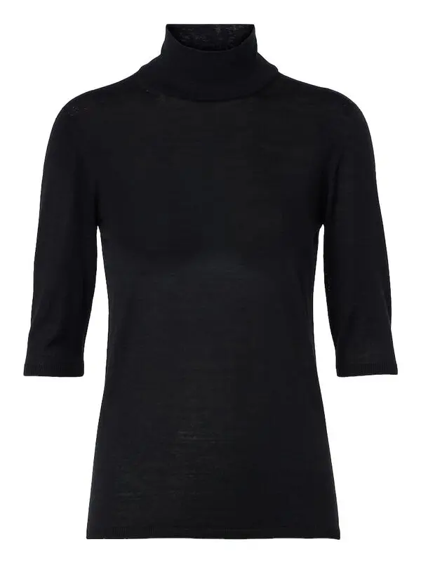 Max Mara Cecina Virgin Wool Sweater - Black
